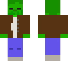 Bare bones zombie with jacket | Minecraft Skin