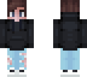 black hoodie | Minecraft Skins