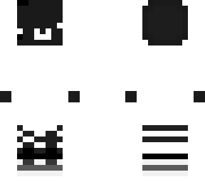 inverted noob with black hoodie | Minecraft Skin