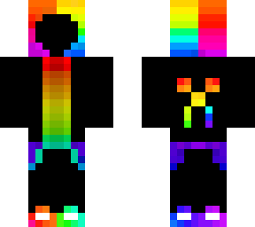 Rainbow Boy Minecraft Skins