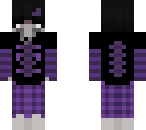 Purple Skeleton Minecraft Skins
