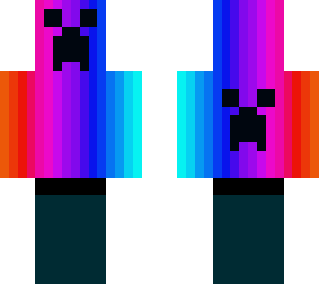 Rainbow Creeper Minecraft Skins
