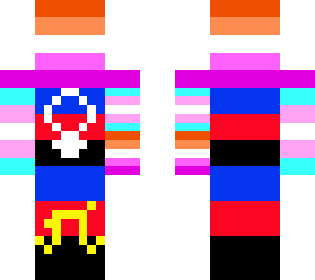 Trans ******* polyamorous pride skin | Minecraft Skin