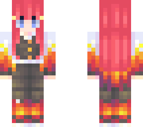 demon slayer rengoku | Minecraft Skins