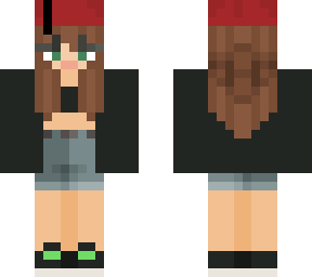 updated girl with fez | Minecraft Skin