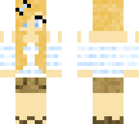 Cute Beach Girl (New Edited Editiion) | Minecraft Skin