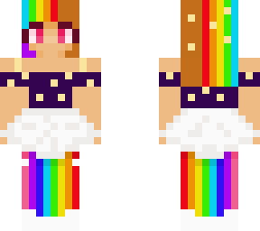 rainbow hair | Minecraft Skins
