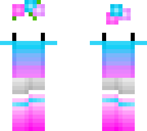 pink and blue | Minecraft Skins