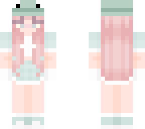 Cute Frog Girl Minecraft Skins