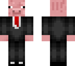 Pig In A Suit Minecraft Skins