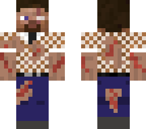 Severely Injured Detective Steve | Minecraft Skin