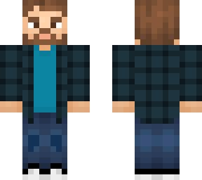 Brown Beared Man | Minecraft Skin