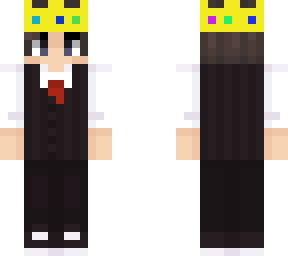 techno technoblade suit boy crown man formal | Minecraft Skins