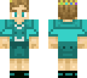 cyan king | Minecraft Skin