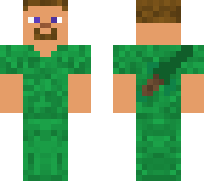 Emerald Steve Minecraft Skins