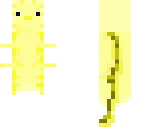 Yellow Axolotl Minecraft Skins