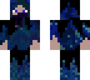 Blue Fire Ninja | Minecraft Skin