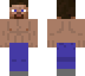 Shirtless Steve | Minecraft Skin