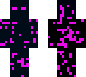 lack skin with some purple splashes | Minecraft Skin