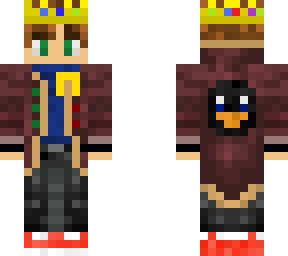 Seekerofpenguins with yellow ribbon | Minecraft Skin