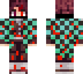 Tanjiro 13th form | Minecraft Skin