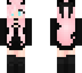 Pastel Pink Demon Girl | Minecraft Skin