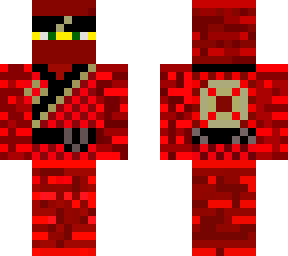 Red Lego Minecraft Ninja | Minecraft Skin
