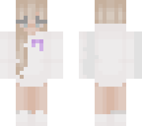 ribbon girl cancer | Minecraft Skins