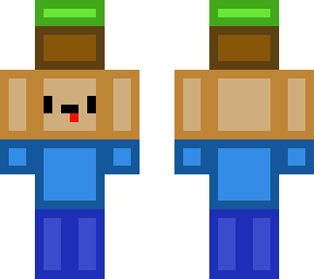 steve holding block | Minecraft Skins