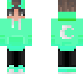 cyan boy character | Minecraft Skin