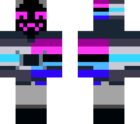 my flags on my protogen fursona | Minecraft Skin