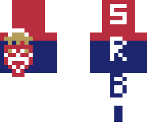 Serbian Flag Skin | Minecraft Skin