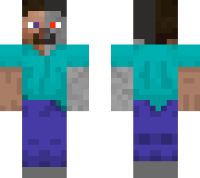 Cyborg Steve | Minecraft Skin