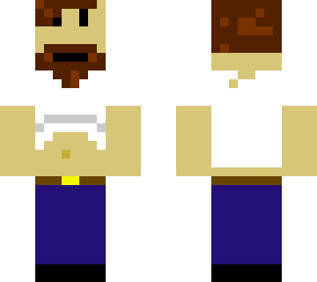 Fat man with a man | Minecraft Skin