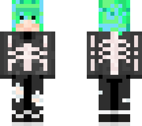 green skeleton | Minecraft Skin