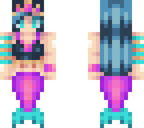 pink mermaid | Minecraft Skins