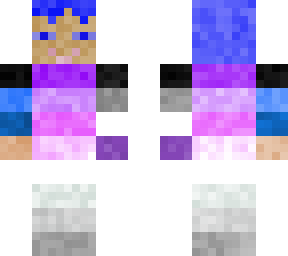 Ace, nomaromantic, and novigender pride skin! | Minecraft Skin