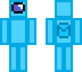 Among us Cyan Crewmate | Minecraft Skin