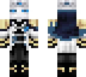Dark and light blue Chromophobia | Minecraft Skin