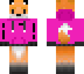 Fox Hoodie Minecraft Skins