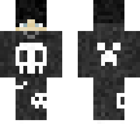 Emo with Black Hoodie | Minecraft Skin