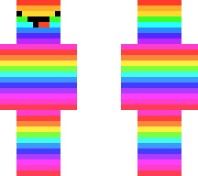 Derp Rainbow Minecraft Skins