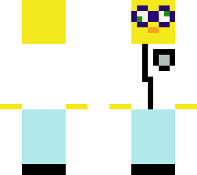 Crazy Prof Chicken | Minecraft Skin