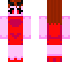 Fnf Girlfriend (Phase 2/Demon) | Minecraft Skin