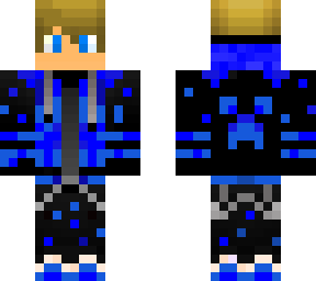 Blue Gamer Boy Minecraft Skins
