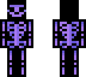 Black and Purple Skull | Minecraft Skin