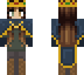 Female skin with cape | Minecraft Skin