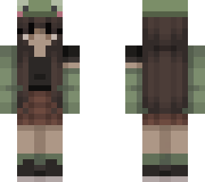frog hat girl | Minecraft Skin
