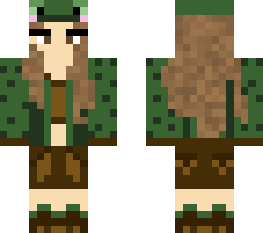 Frog Girl Minecraft Skins