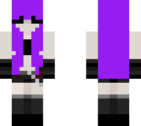 purple emo girl | Minecraft Skins